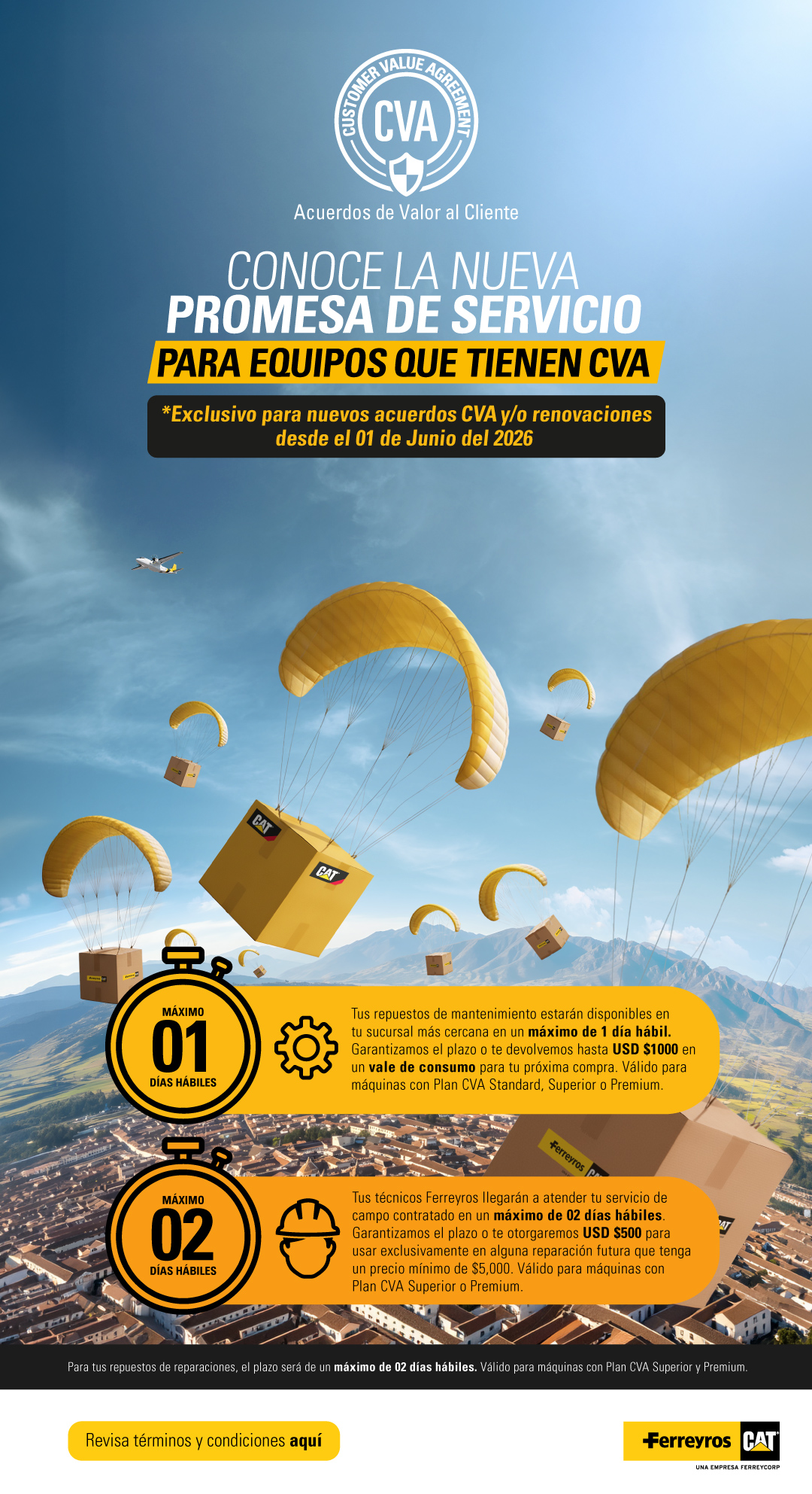 2026 - Nueva promesa de servicios para equipos con CVA | Ferreyros
